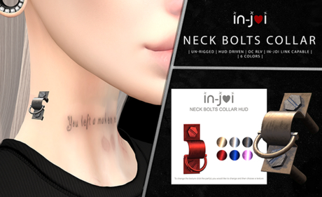 Second Life Marketplace - IN-JOI - Neck Bolts Collar
